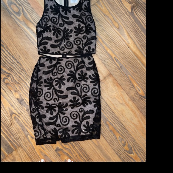 Sienna Sky | Other | Sienna Sky Size Small Black Lace Two Piece Set Nwt ...